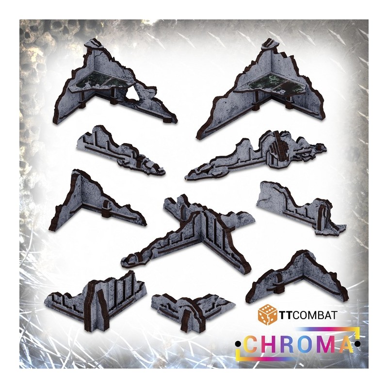 TT Combat - Chroma - Gothic Ruined Walls